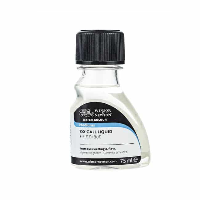 مدیوم حرفه ای آبرنگ OX Gall Liquid وینزور - قلمتراش